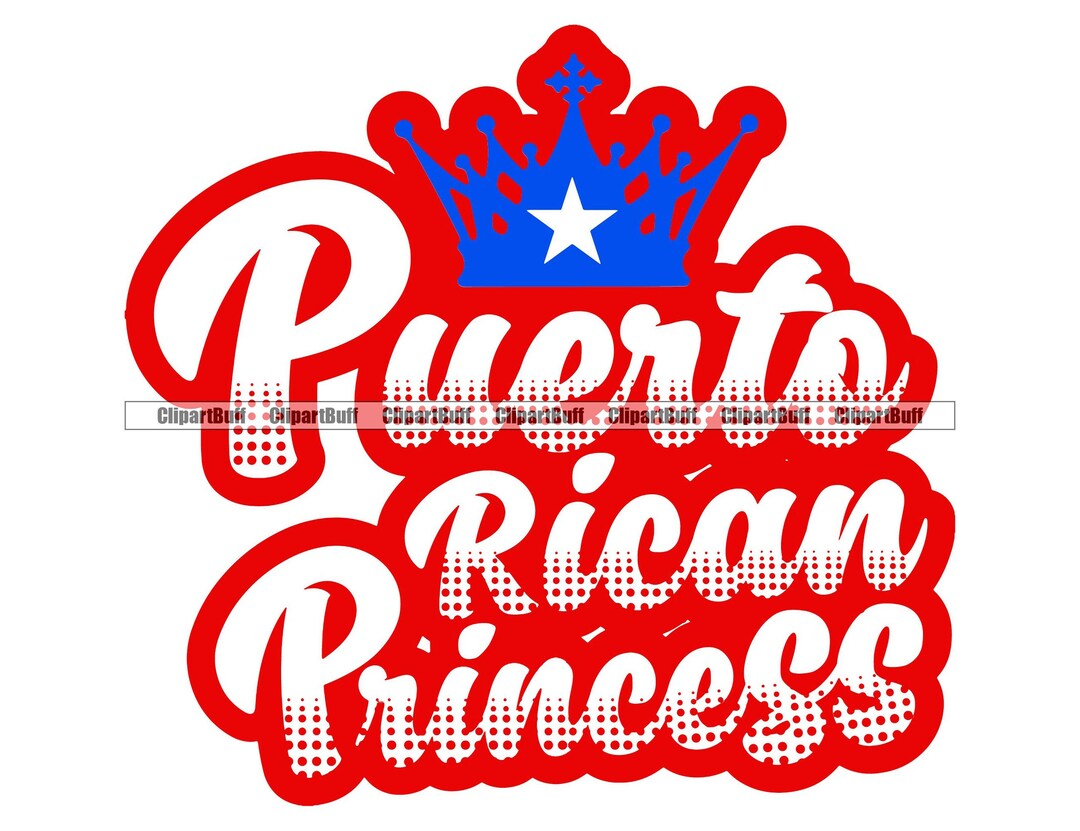Puerto Rico Rican Crown Flag Nation Caribbean Spanish Hispanic Island ...