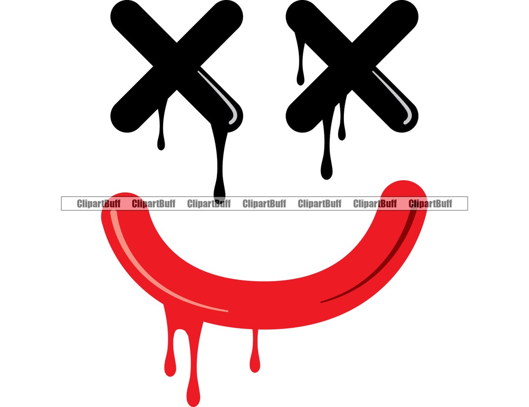 Smile Face Dripping X Eyes Designer Fashion Dope Swag Ghetto Hustle ...