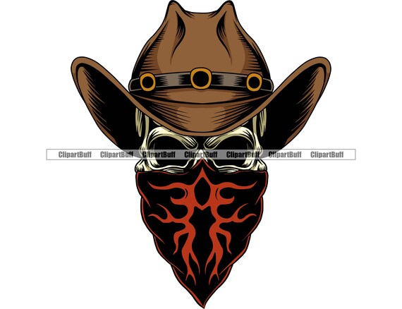 Evil Cowboy Skull