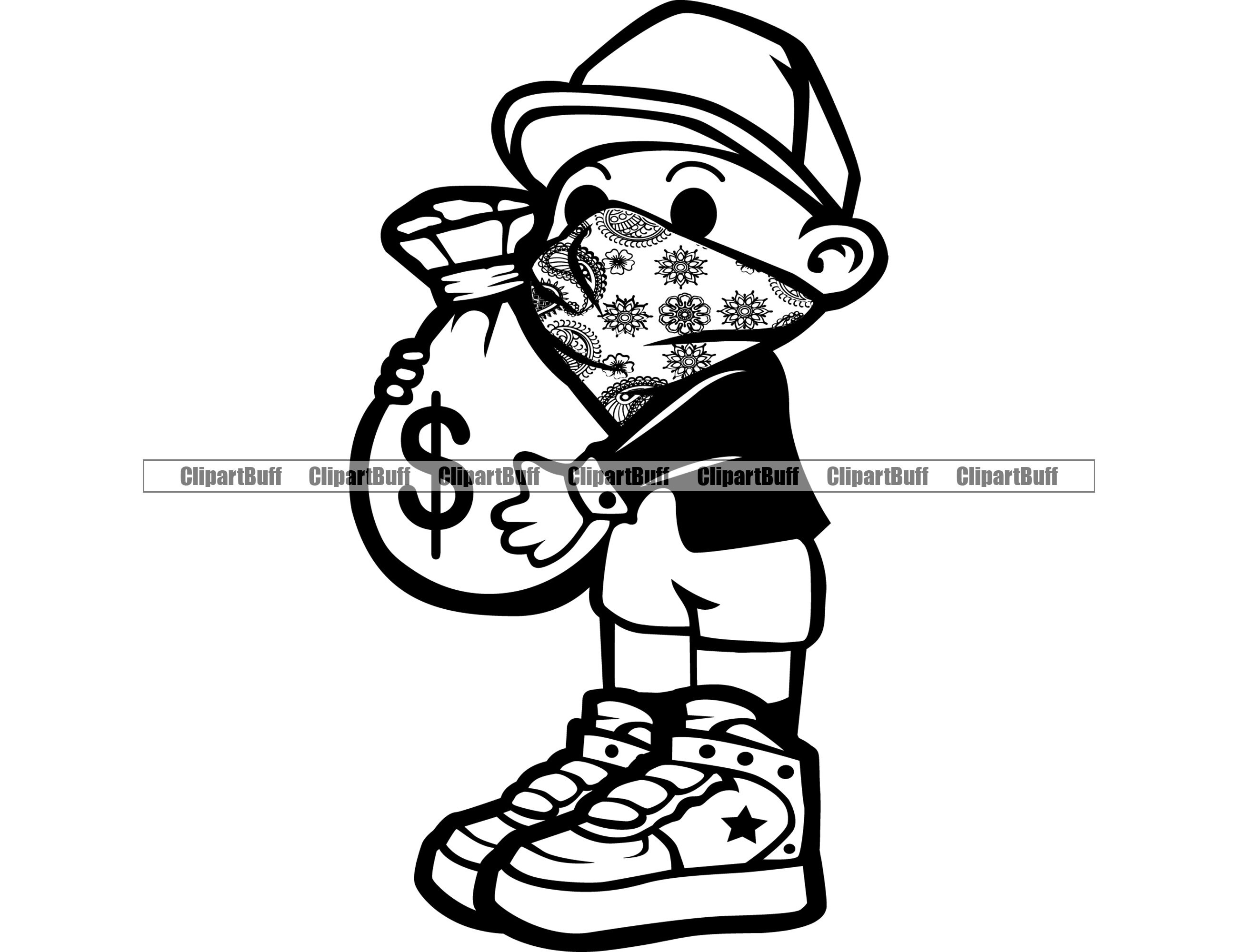 Rappers Drawings Gangsters