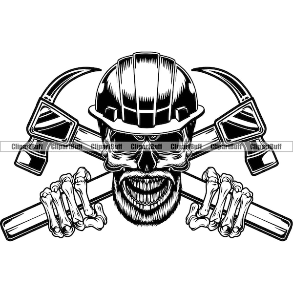Construction Skull Svg - Etsy