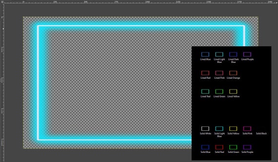 Set of 19 PNG Streaming Overlay Webcam Borders Twitch Stream | Etsy
