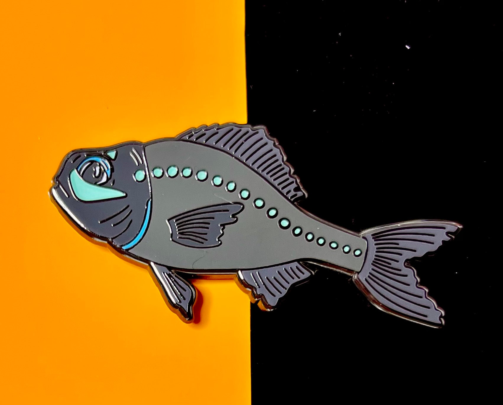 Flashlight Fish Enamel Pin: Glow in the Dark Deep Sea Creature - Etsy