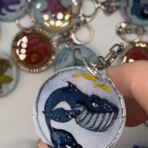 Spin the Mystery Keychain Vending Machine | Hand-painted Watercolor ...