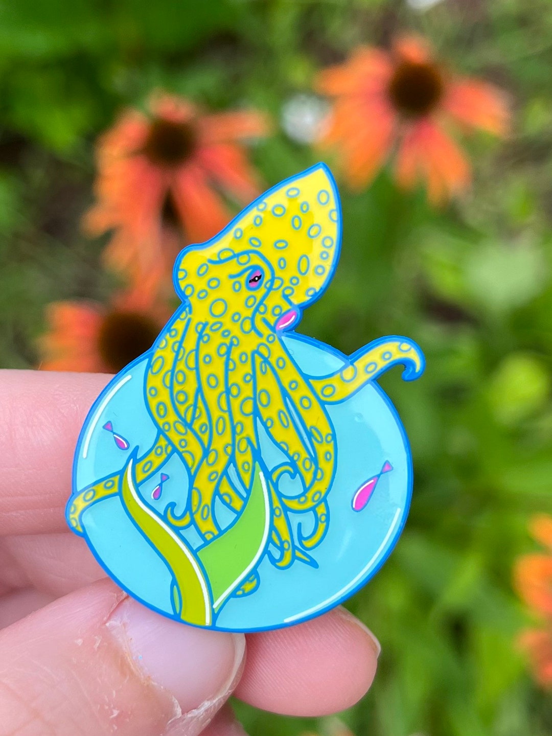Blue-ringed Octopus Enamel Pin | Gifts for Ocean Lovers | Biology ...