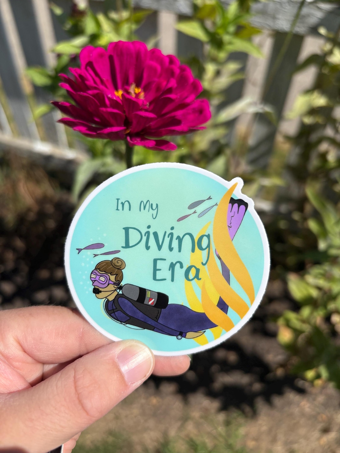 Scuba Diver Sticker: “in My Diving Era” Waterproof Vinyl Decal - Etsy