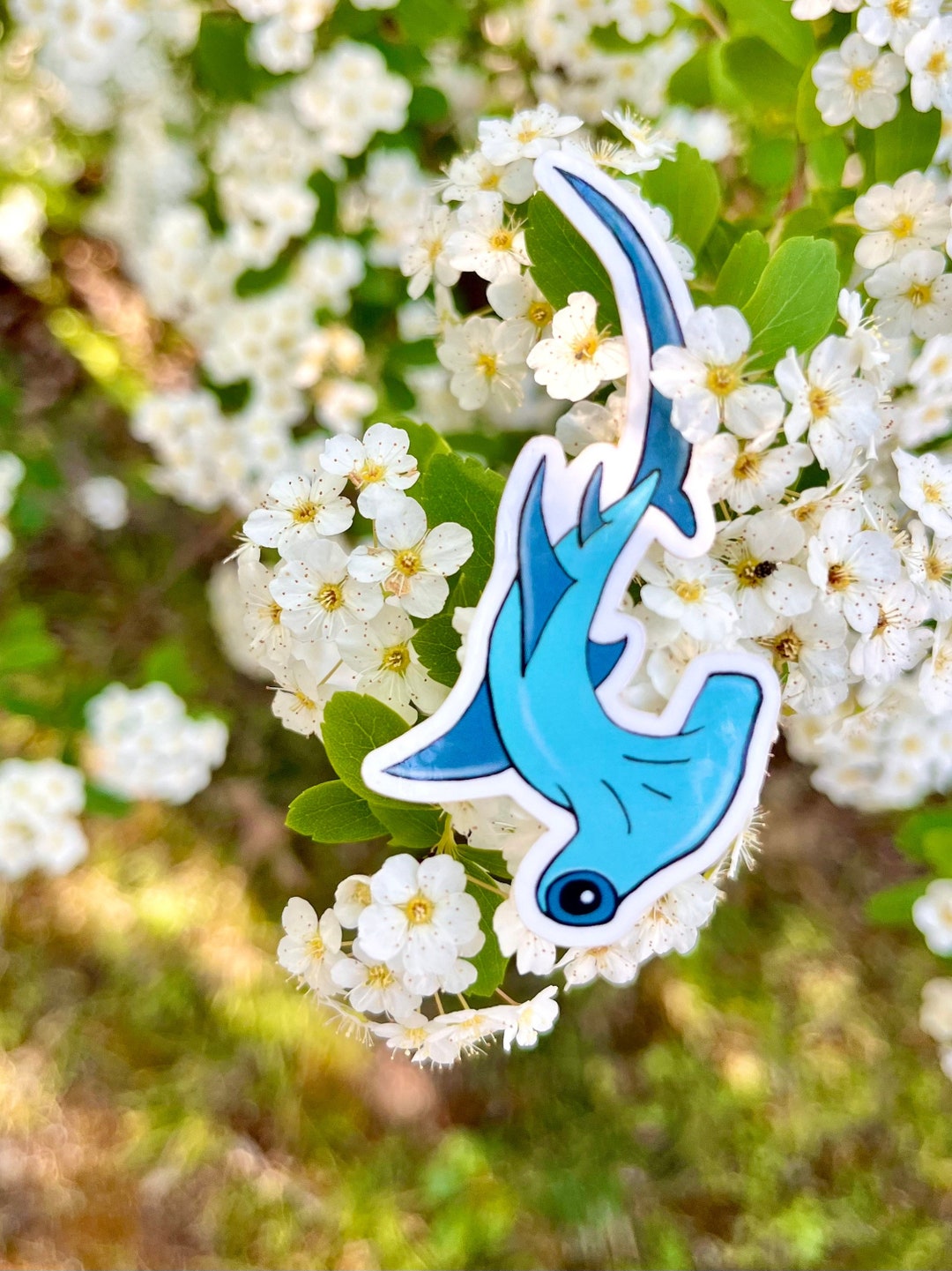 Hammerhead Shark Waterproof Vinyl Decal | Ocean Sticker | Gifts for ...