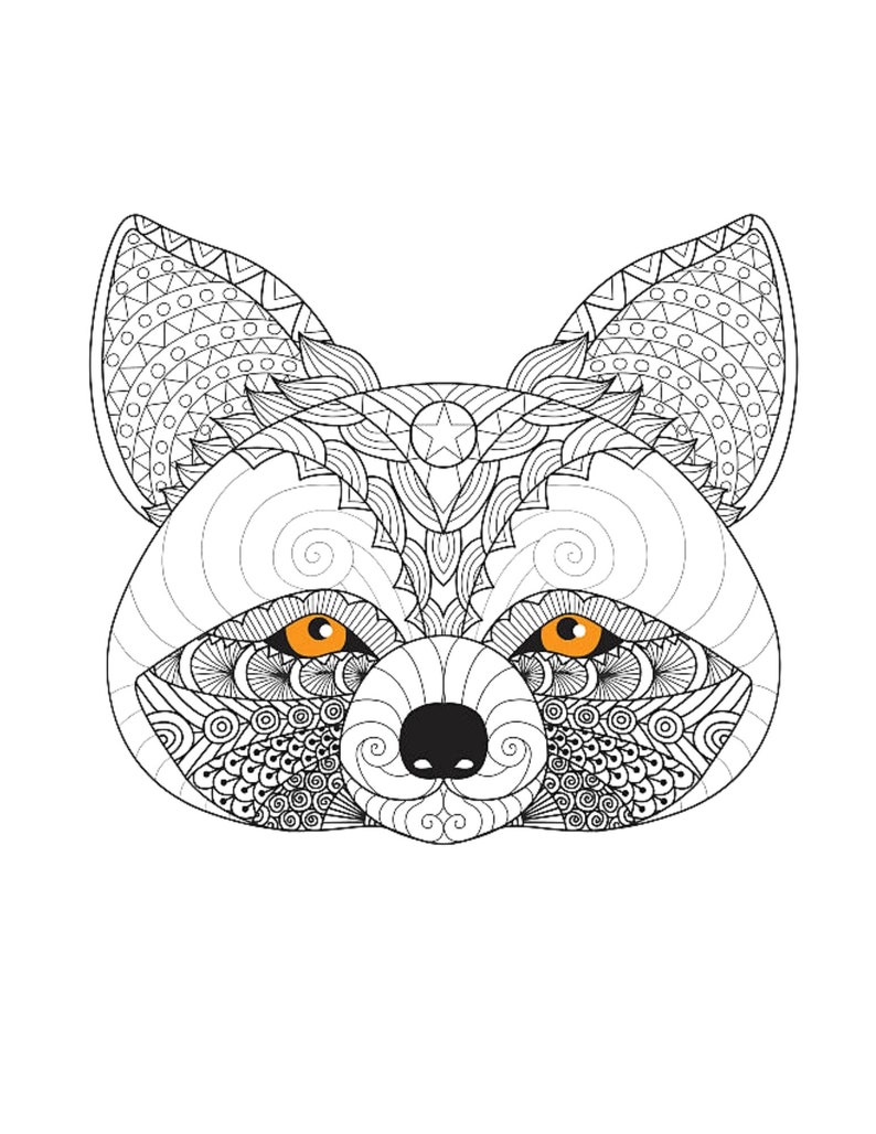 100 Animal Mandala Coloring Pages | Etsy