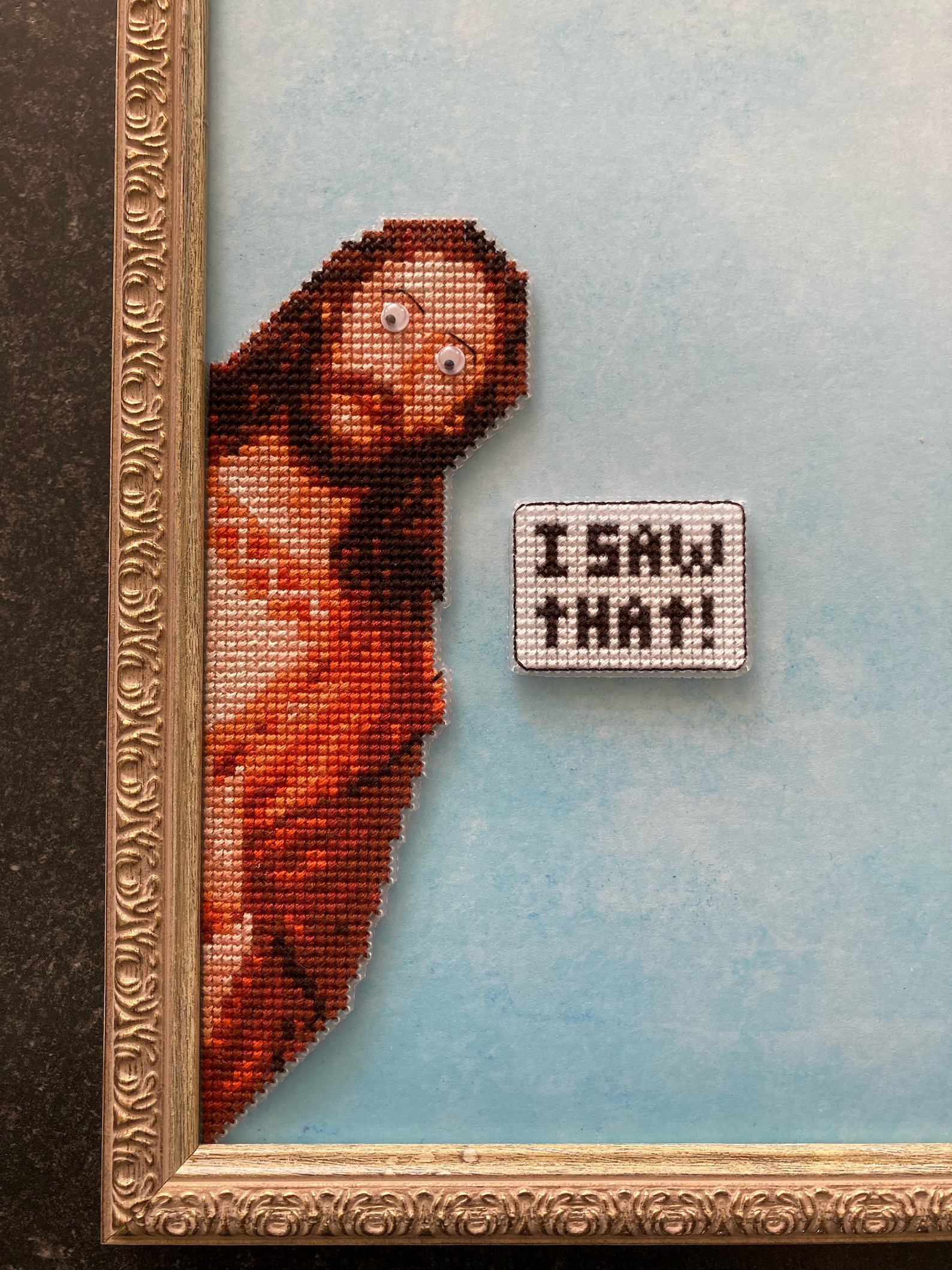 Peeking Jesus Cross Stitch Pattern Digital Snarky Funny Christ Xstitc ...