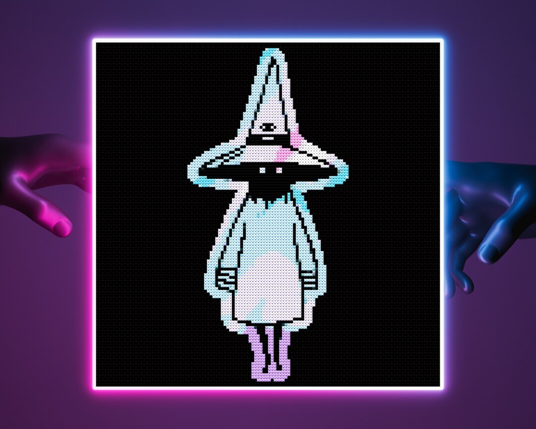 Holo Witch Cross Stitch Pattern Digital | Goth | Gothic | Creepy Death ...