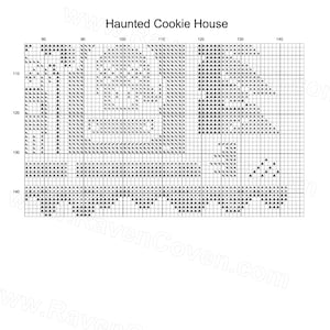 Gingerbread Haunted House Cross Stitch Pattern Horror Gift for Goth X ...