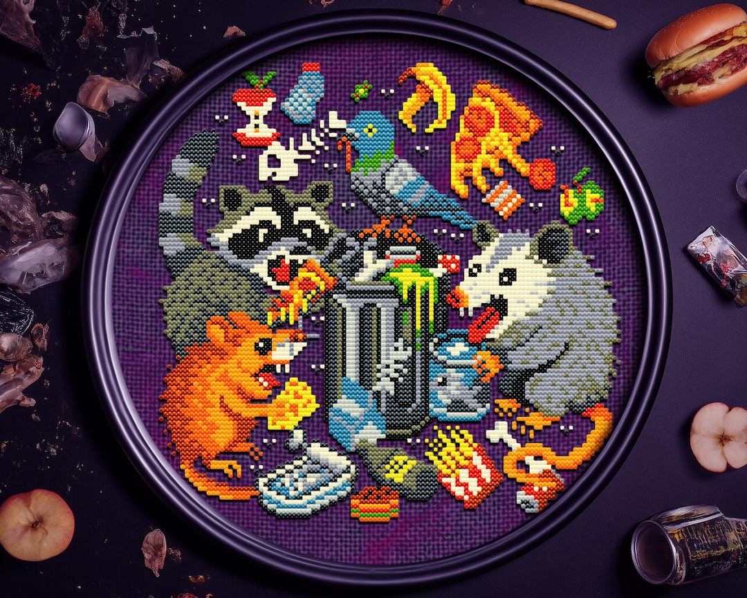 Scavengers Cross Stitch Pattern Spooky Gift for Goth Funny Snarky ...