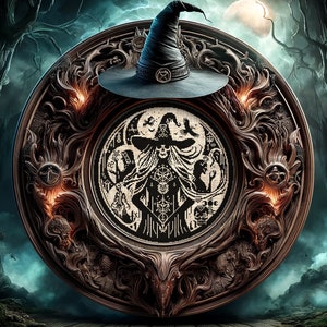 Necromancer Witch Cross Stitch Pattern Horror Gift for Goth X-stitch ...