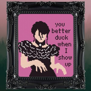 Wednesday Addams Family Cross Stitch Pattern Set-8 Designs - Etsy