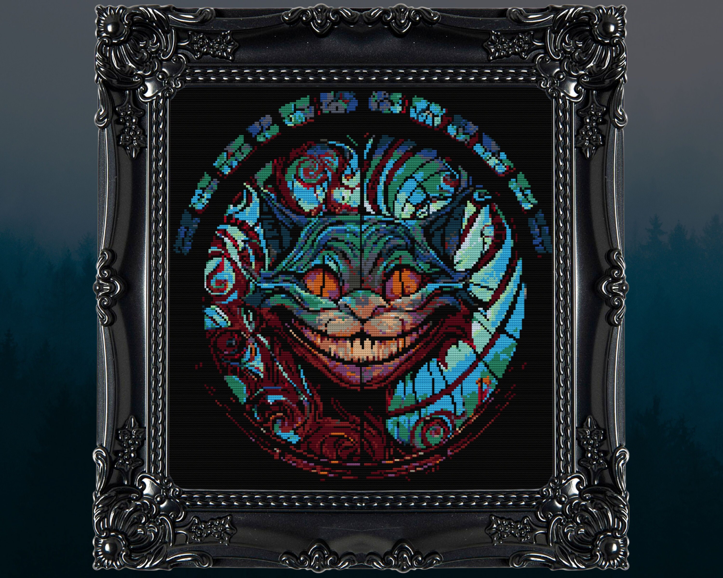 Cheshire Cat Cross Stitch Pattern Alice in Wonderland Gift for - Etsy