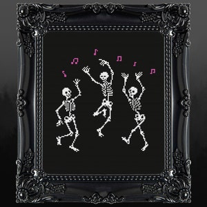 Danse Macabre Cross Stitch Pattern Digital | Dancing Skeletons | Dance ...