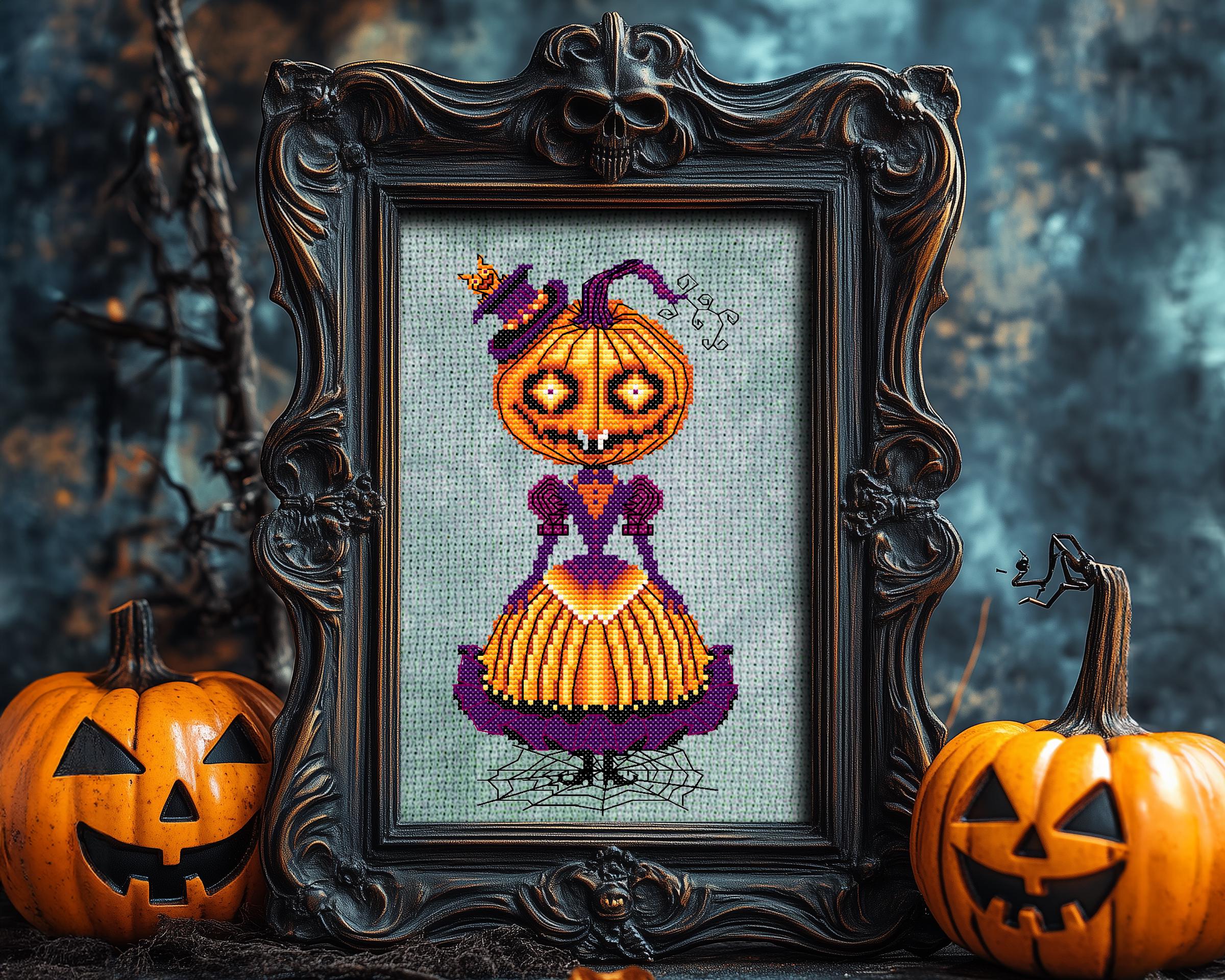 Countess Pumpcula Cross Stitch Pattern Gothic Gift for Goth X-stitch ...