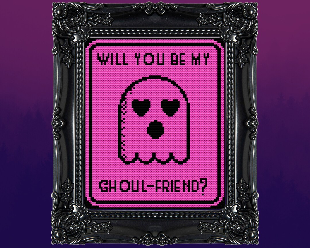 Will You Be My Ghoul-friend? Cross Stitch Pattern Digital | Goth ...