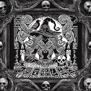 Woodcut Tarot Witch Cross Stitch Pattern Horror Gift for Goth X-stitch ...