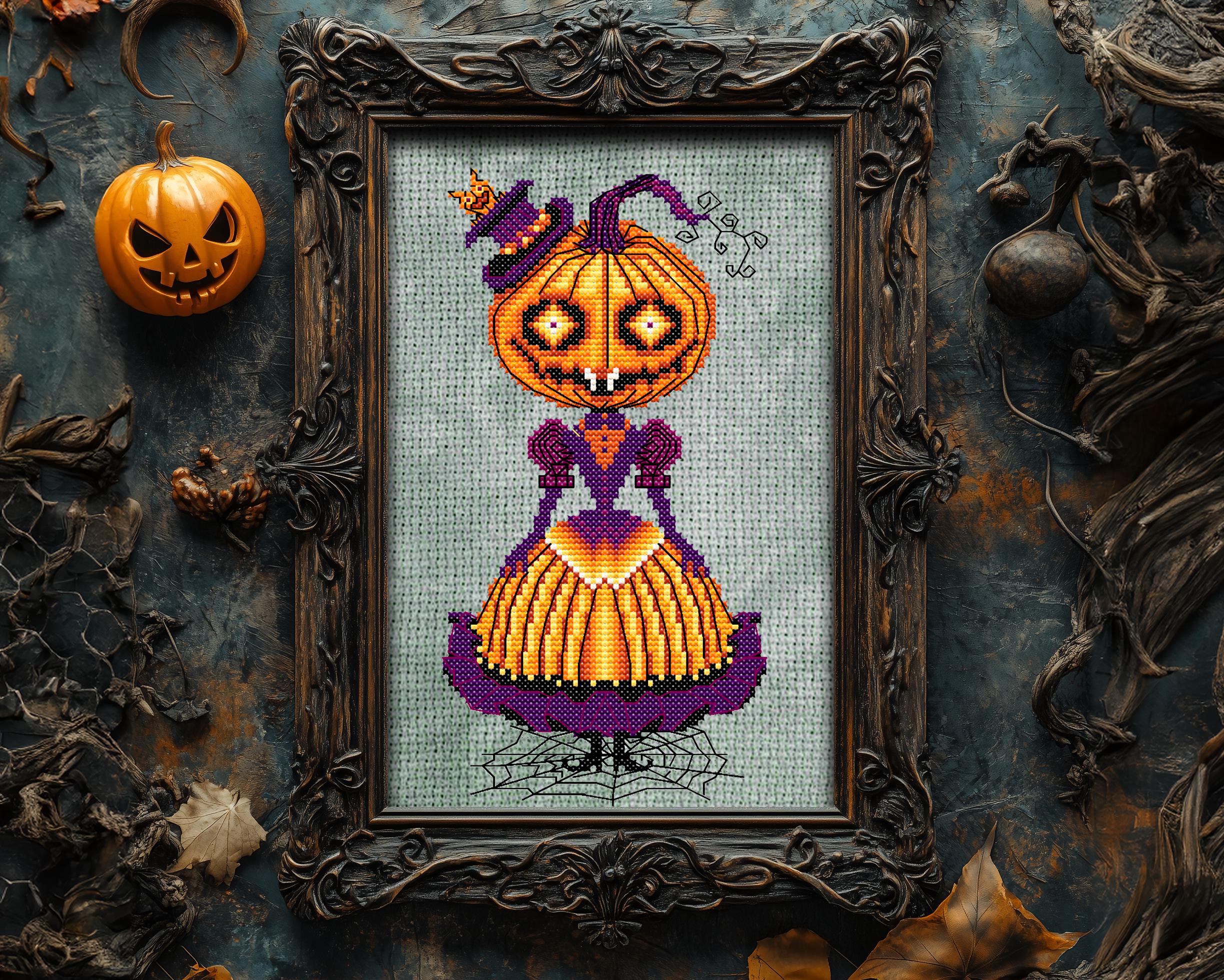 Countess Pumpcula Cross Stitch Pattern Gothic Gift for Goth X-stitch ...