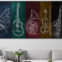 Continuous Line Drawing of Jazz Musicians Playing Trumpet Music ...