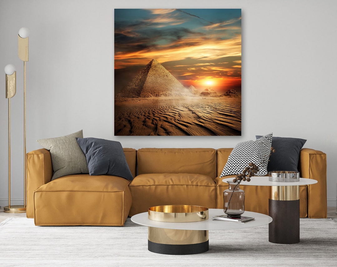 Pyramid Wall Decor, Sunset Pyramid Decor, Fine Art Photography ...