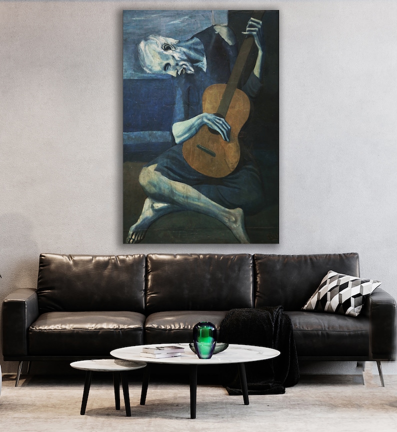 The Old Guitarist Pablo Picasso 1903 Picasso Classic Fine - Etsy