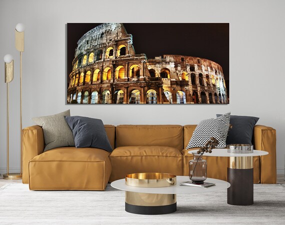 Colosseum Rome Wall Art Italian Wall Decor Landscape Wall | Etsy