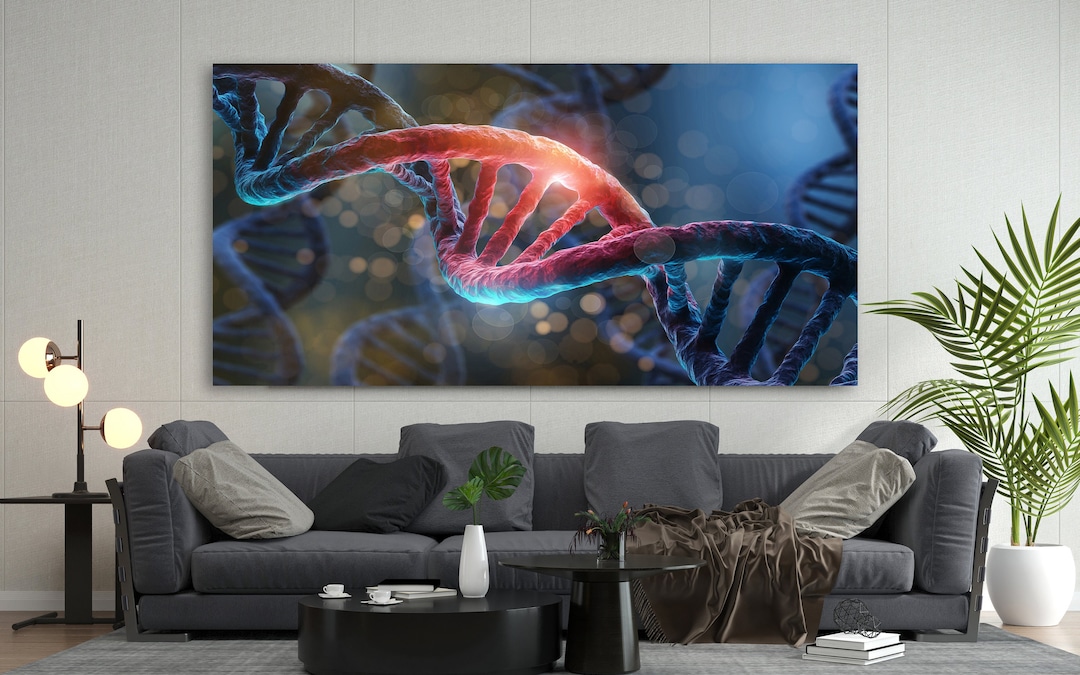 DNA Wall Decor, Science Wall Art, Science Artwork, DNA Molecule ...