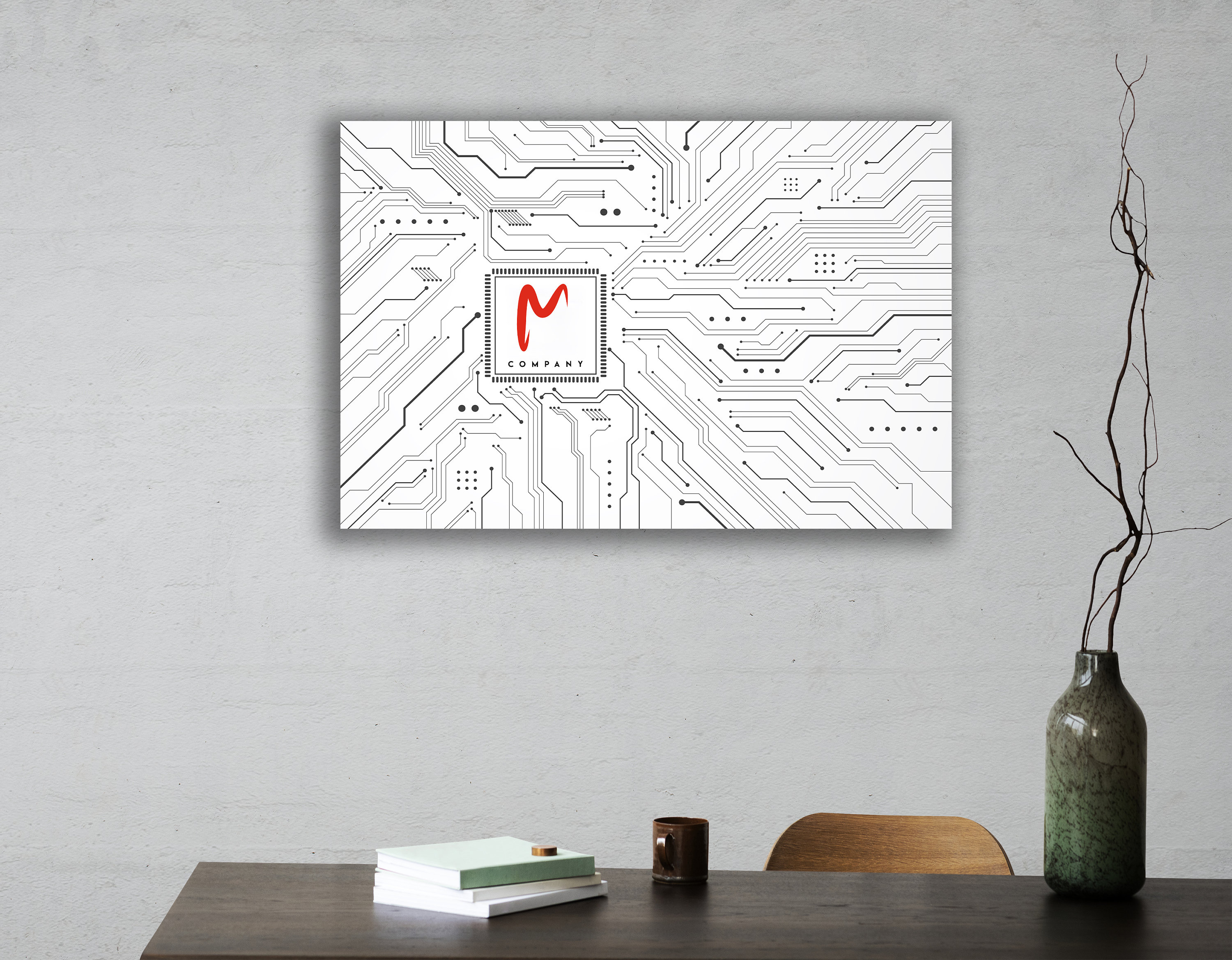 Custom Circuit Board, Personalized Chip Wall Art, Computer Science Wall ...
