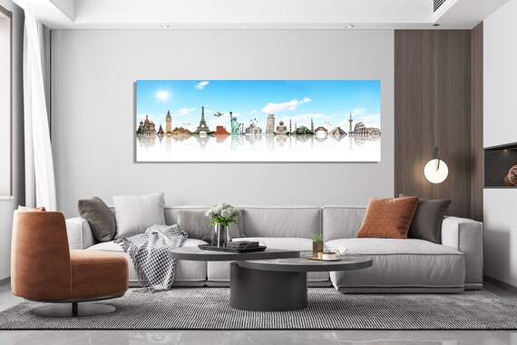 World Landmarks Wall Decor City Landmarks of the World - Etsy