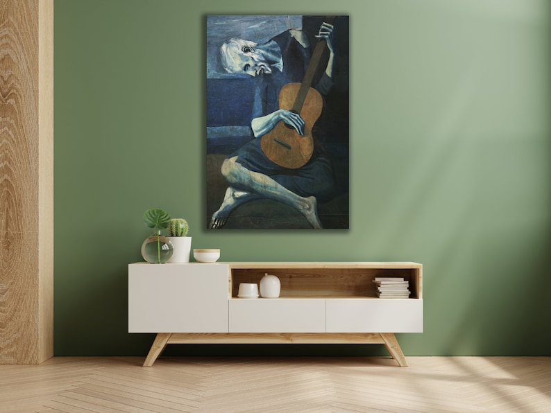 The Old Guitarist Pablo Picasso 1903 Picasso Classic Fine - Etsy