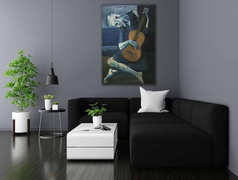 The Old Guitarist Pablo Picasso 1903 Picasso Classic Fine - Etsy