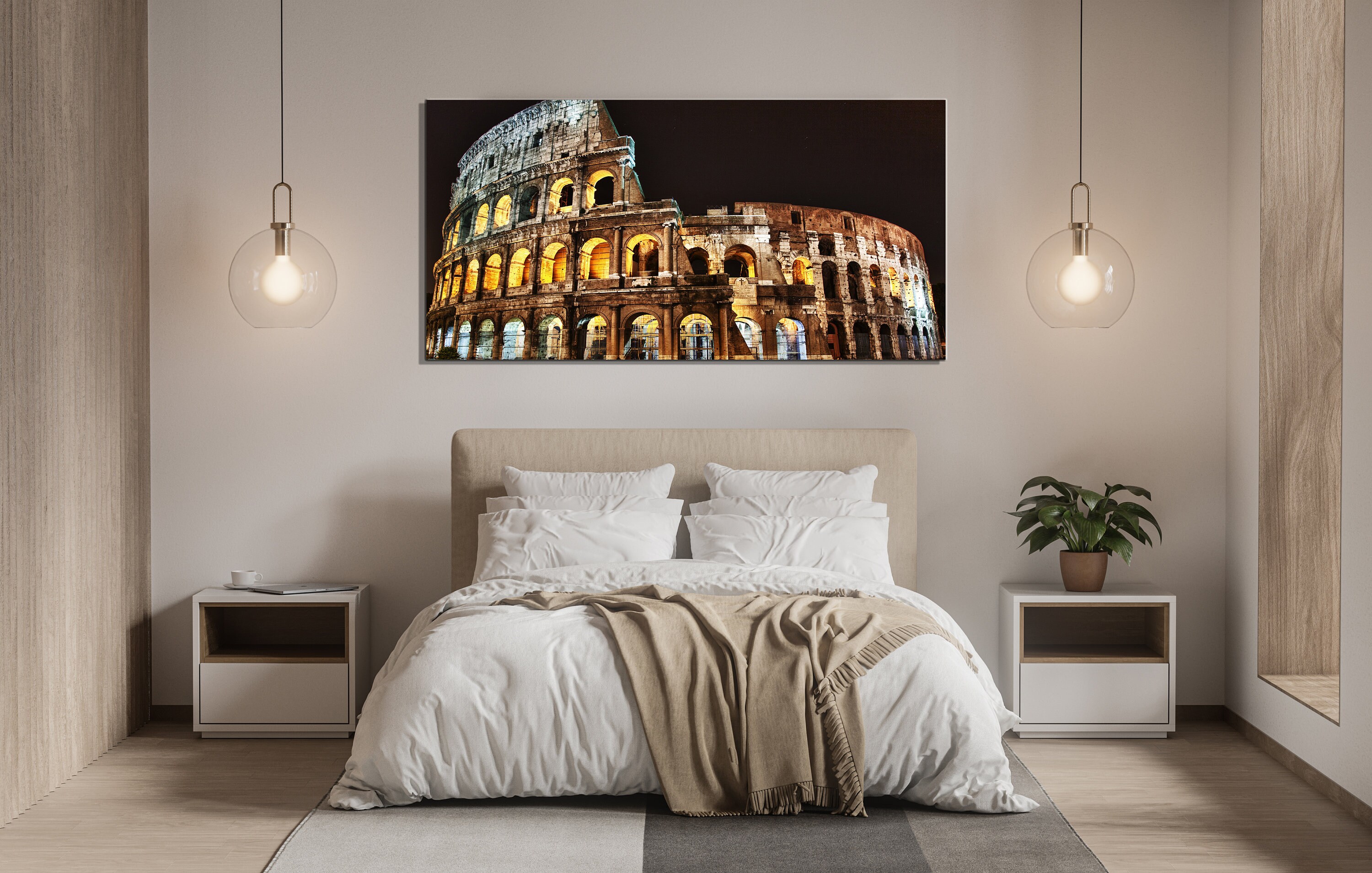 Colosseum Rome Wall Art Italian Wall Decor Landscape Wall | Etsy