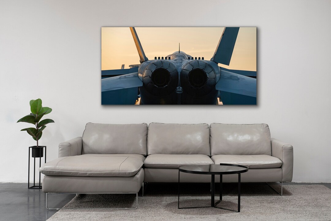 Fighter Jet Wall Decor, Aircraft Canvas Print, Military Gift, Gift for ...