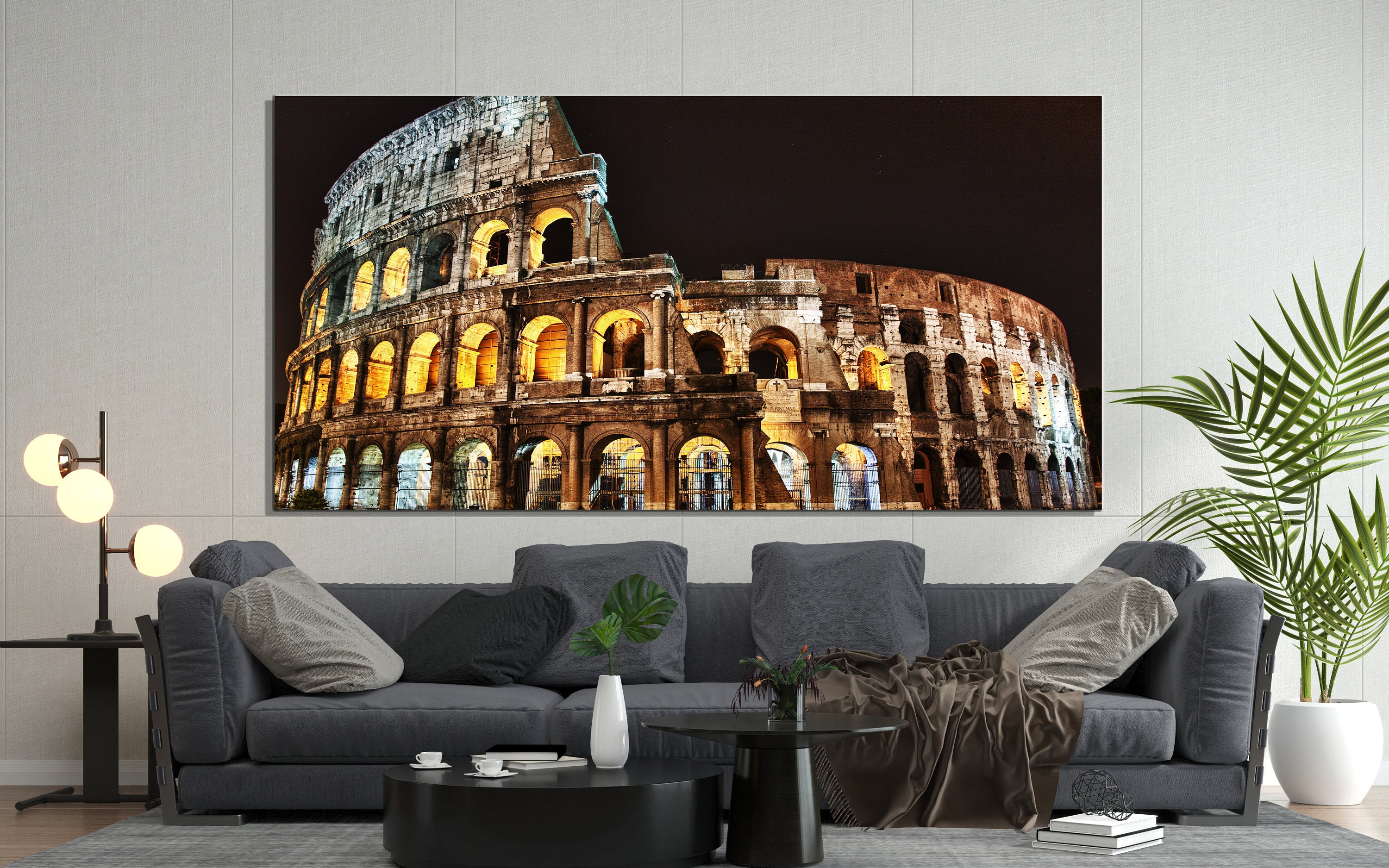Colosseum Rome Wall Art Italian Wall Decor Landscape Wall - Etsy