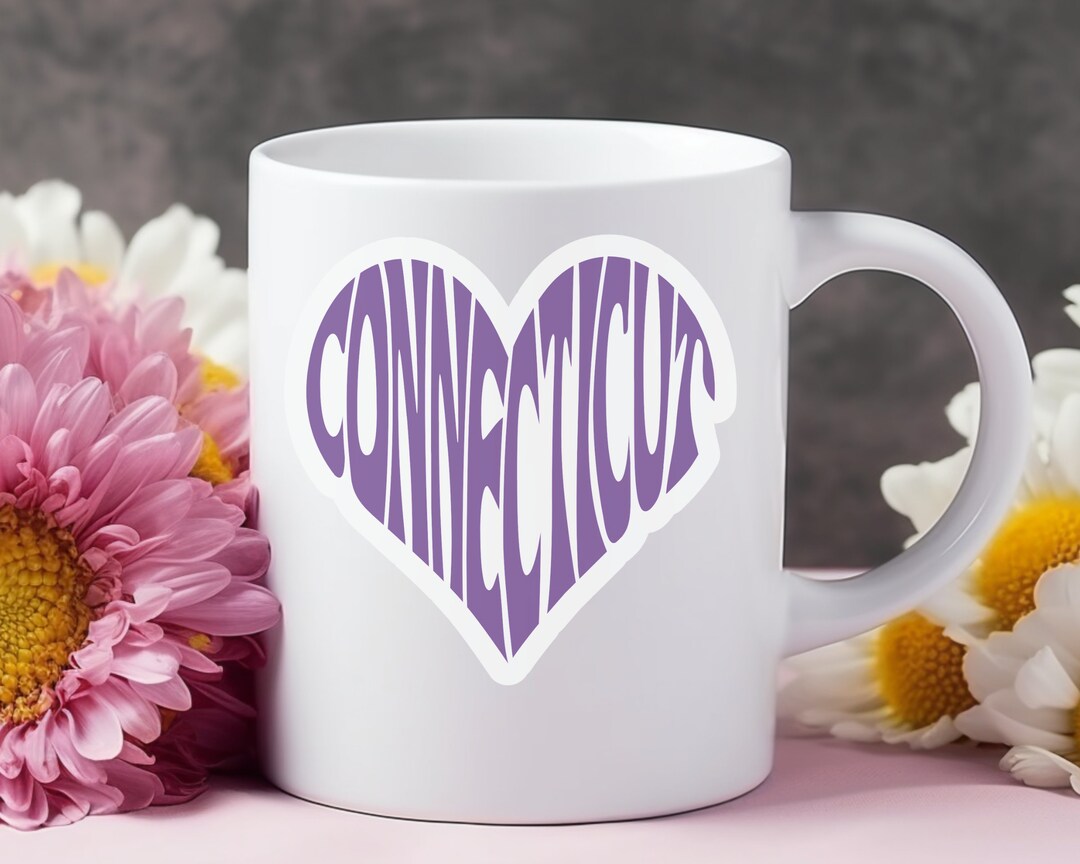Connecticut Mug, CT State Mug East Coast, Tri-state Mug, New England ...