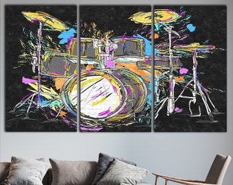 Drummer Wall Decor - Etsy