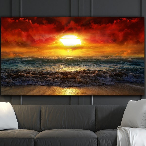 Beach at Sunrise - Etsy