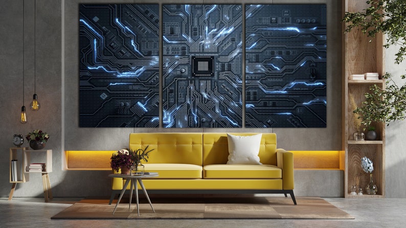 Computer Science Wall Decor Electronic Wall Art Extra Large - Etsy