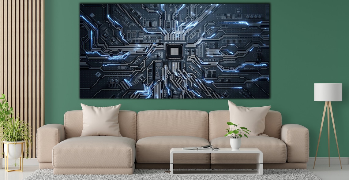 Computer Science Wall Decor Electronic Wall Art Extra Large - Etsy