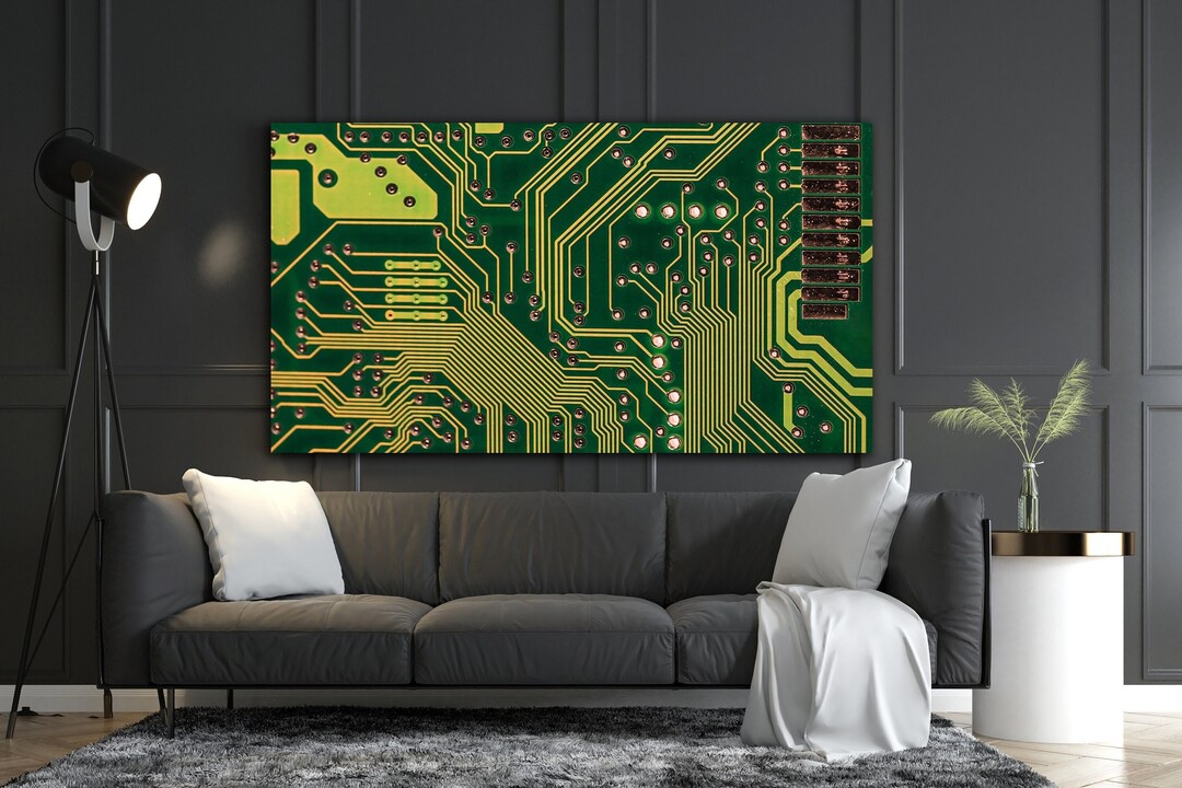 Circuit & Motherboard Wall Decor Creative Wall Print Huge - Etsy