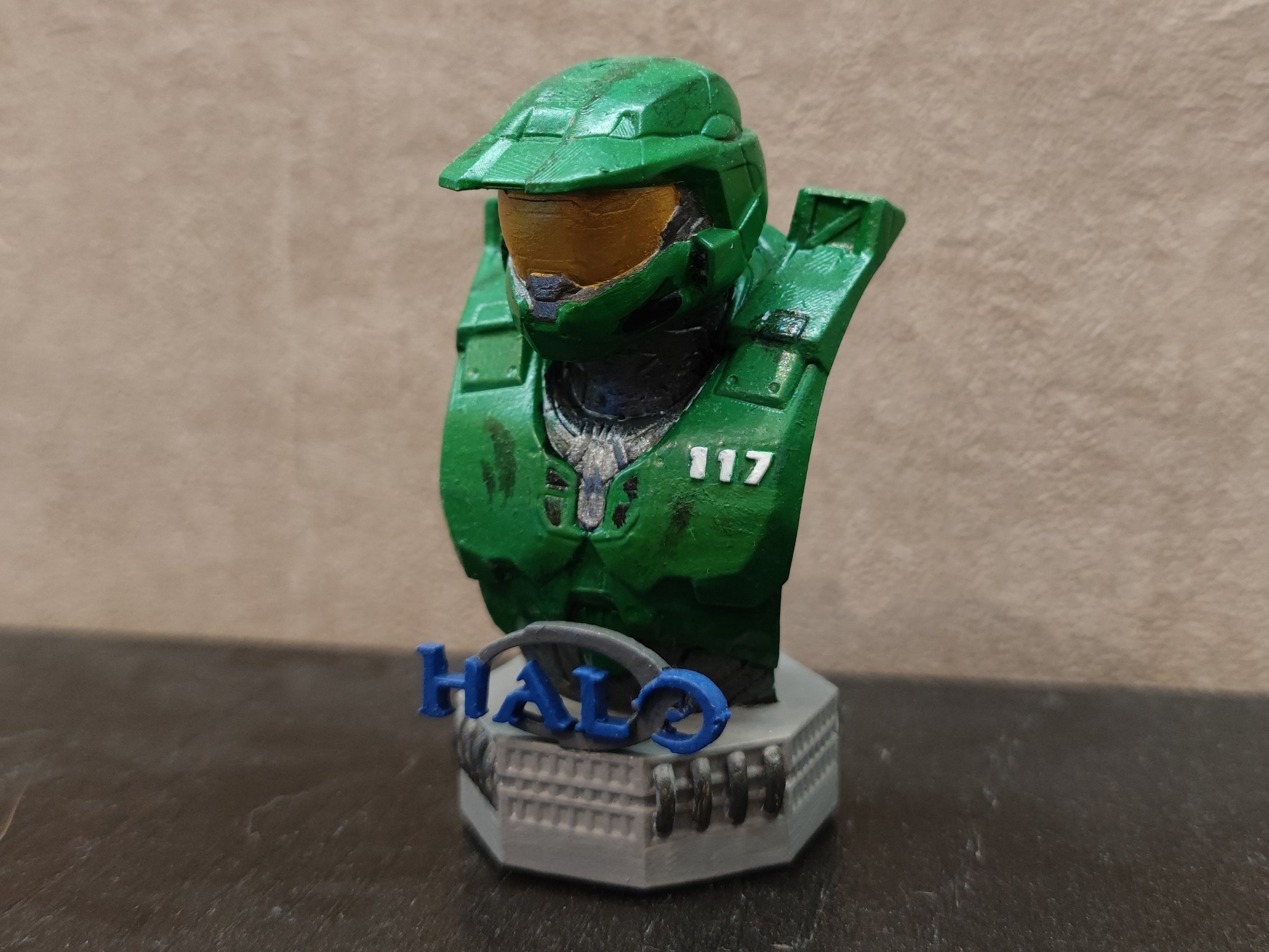 Master Chief Scale Resin Bust Fanart Collectible by Sanix 3D Perfect ...