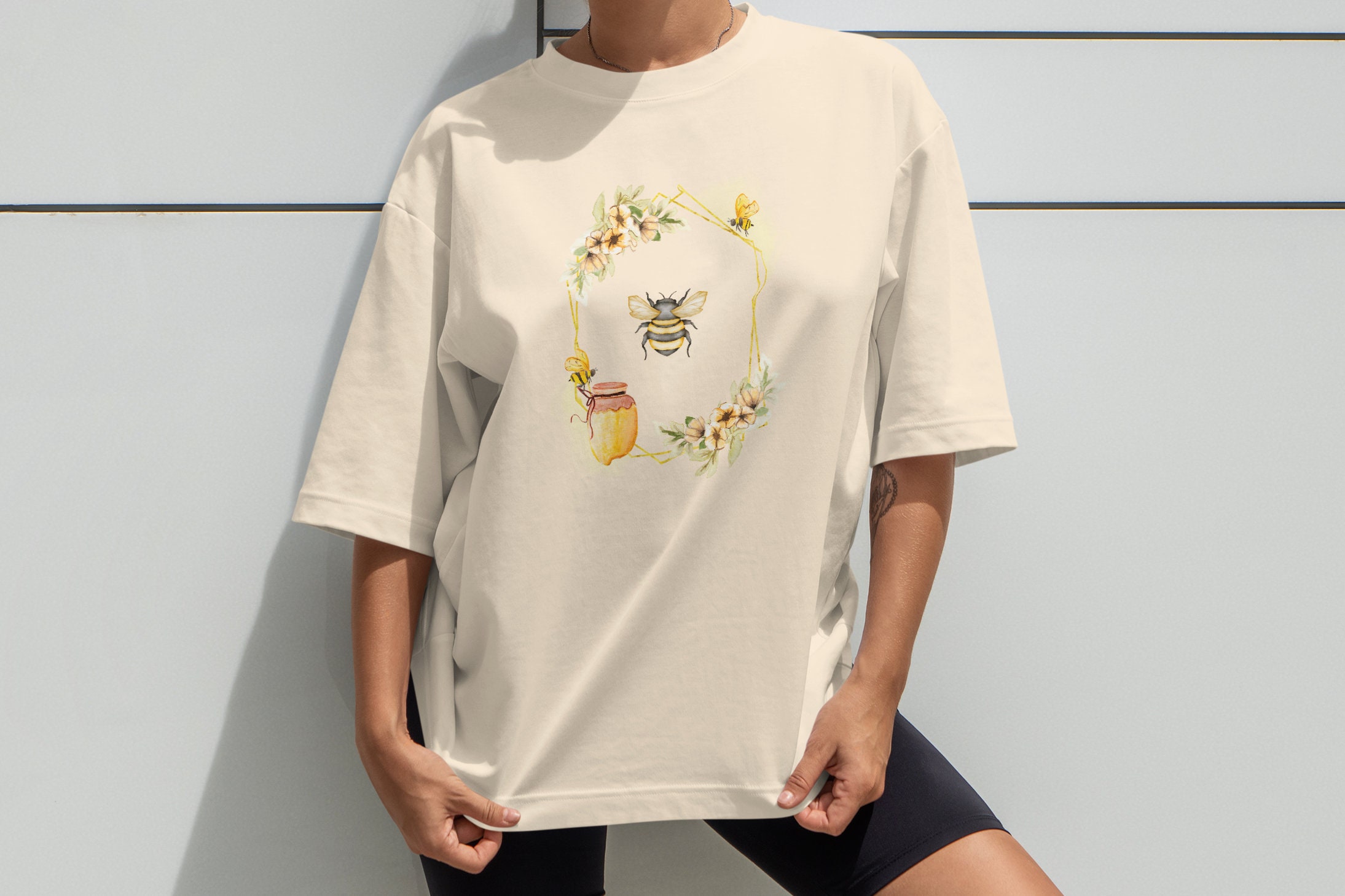 Antique Styled Bee Oversized T-shirt, Beekeeper Shirt, Insect Shirts ...