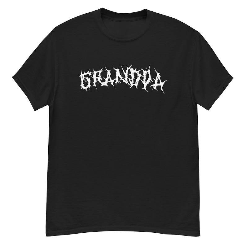 Grandpa Shirt | Heavy Metal Font | Powerful and Legendary Graphic Tee ...