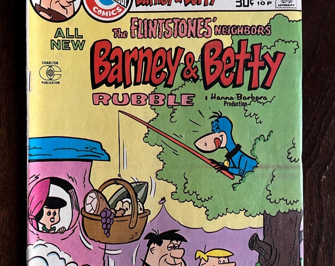BARNEY & BETTY RUBBLE the Flintstones #23 Charlton Comics 1976 Fn+ 6.5 ...