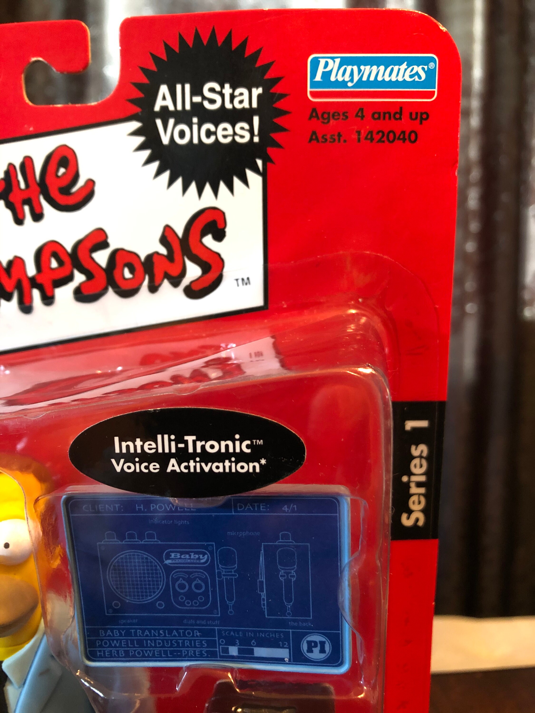 The Simpsons Playmates HERB POWELL Intelli-tronic Figure 2002 Danny ...