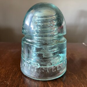 Vintage GTP Tel Co GLASS Insulator CD 145 Beehive Style Telephone Light ...