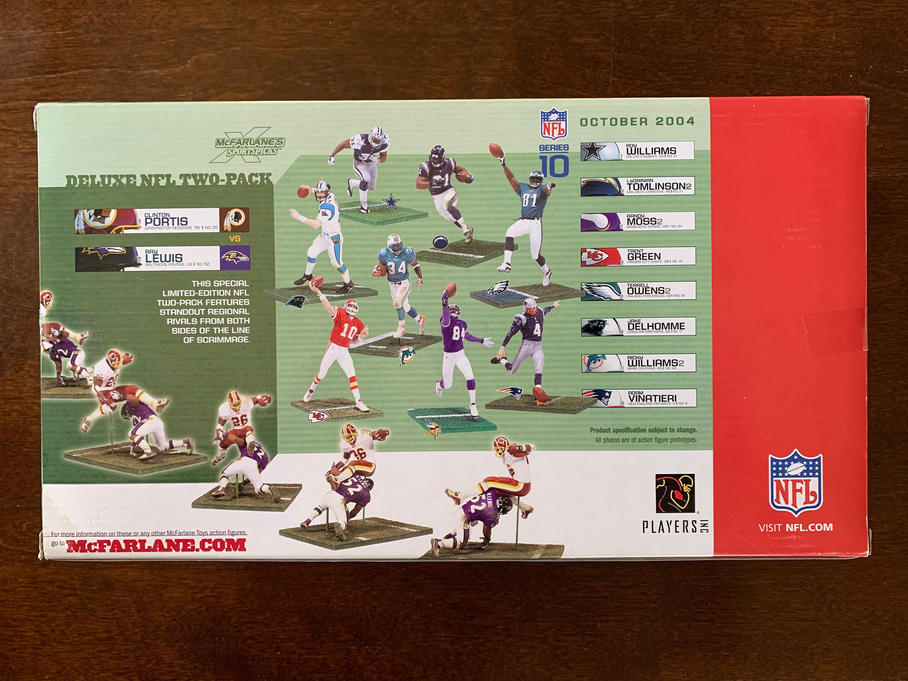Mcfarlane Toys PORTIS Vs LEWIS Deluxe NFL 2-pack Limited Edition 2004 ...