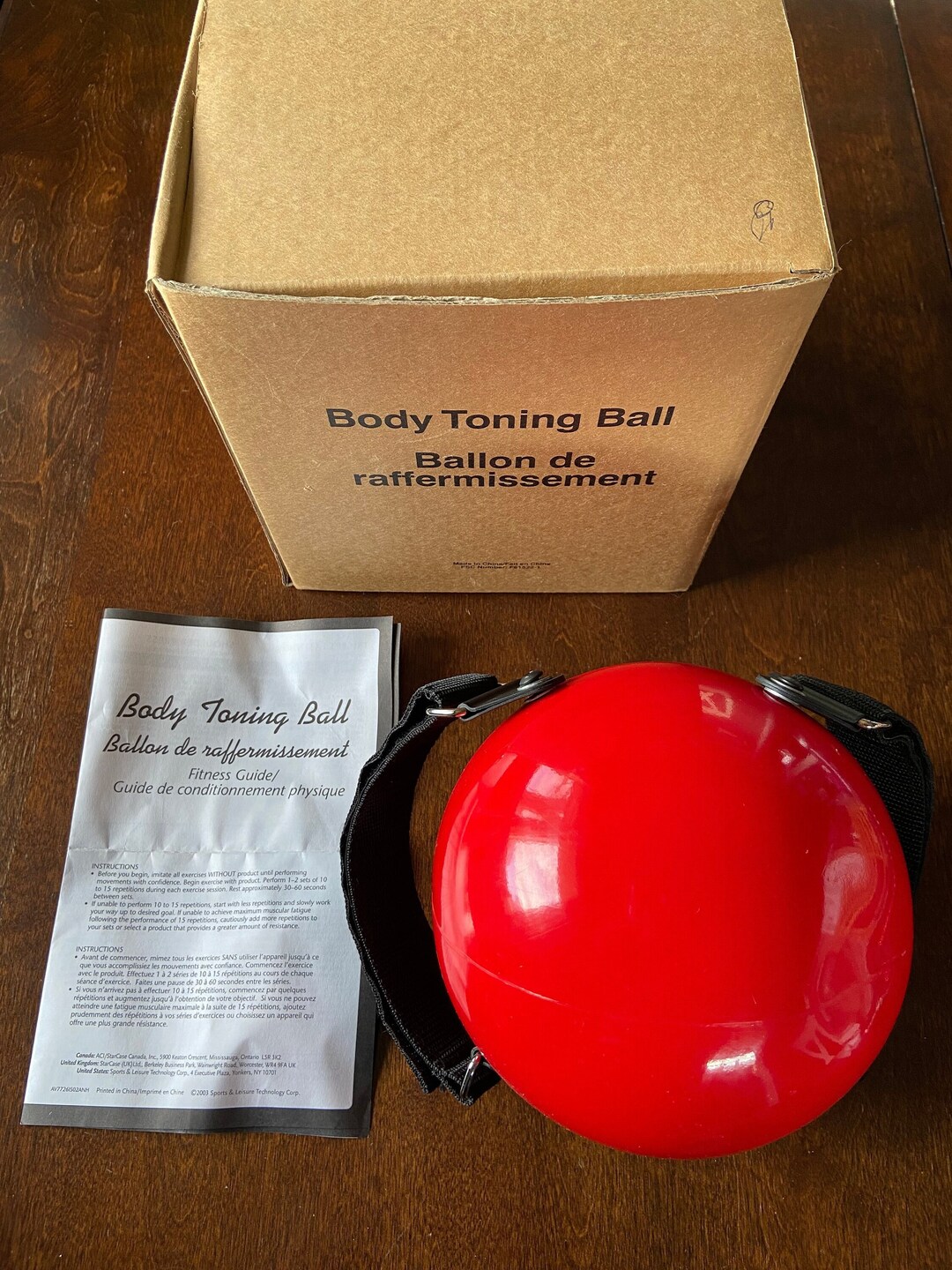 BODY TONING BALL 4 Lbs Exercise Fitness 6 Inch Sports & Leisure ...